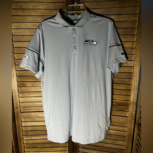 Nike | Shirts | Mens Nike Seattle Seahawks Polo | Poshmark